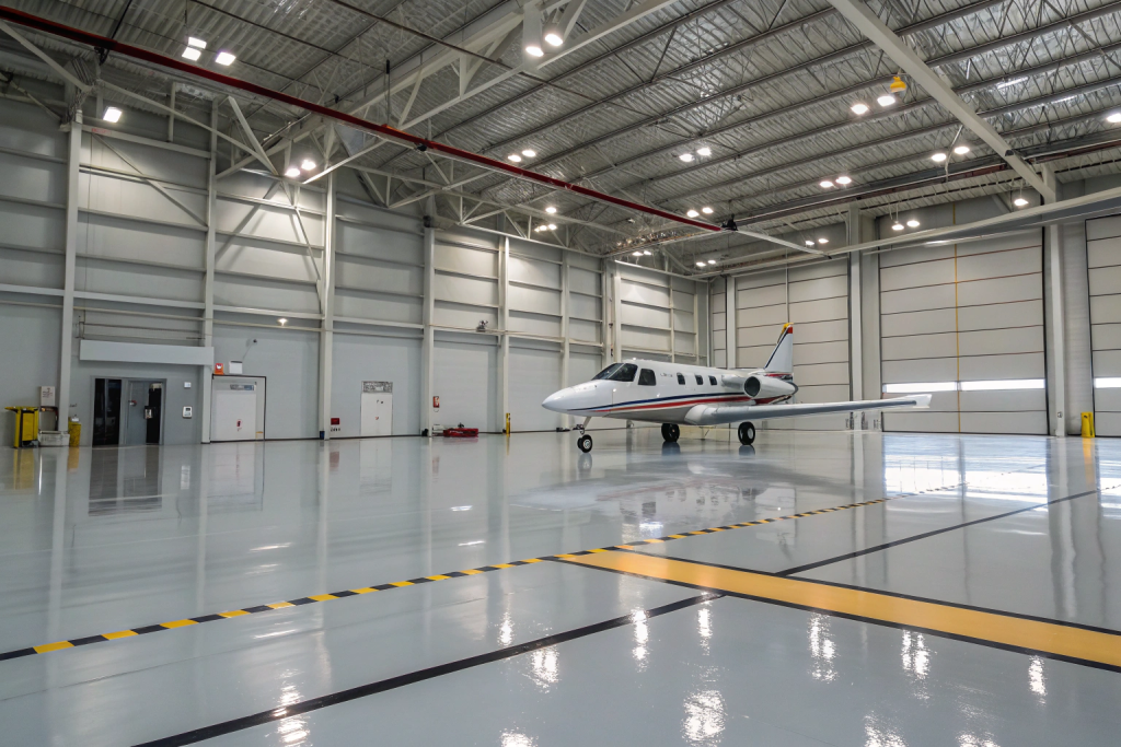 Aircraft Hangar Epoxy Flooring Brisbane | Aviation Floors